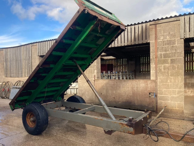 FRASER 6 Ton Tipping Trailer 3 Stage Ram No Leaks Body 12' x 7' 600+Vat ...