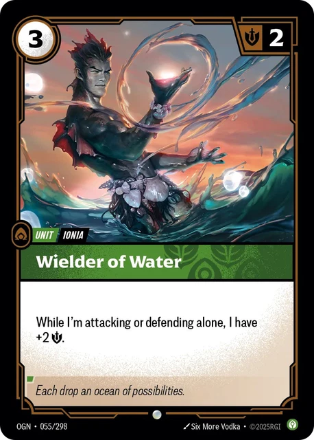 RIFTBOUND WIELDER OF Water Common OGN 055/298 Unit NM £1.69 - PicClick UK