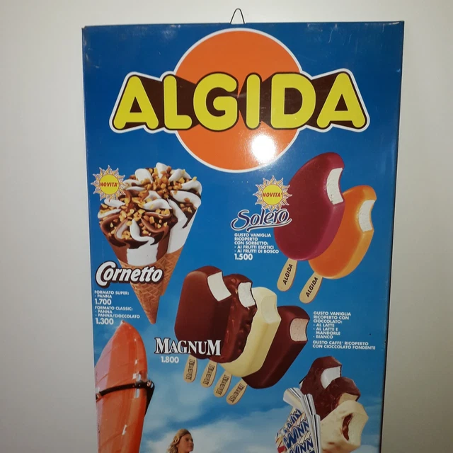 INSEGNA PUBBLICITARIA TABELLA gelati Algida Listino Gelati Algida EUR ...