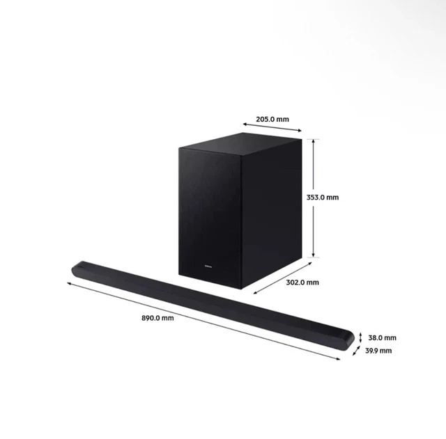 SAMSUNG HW-S700D/XU 3.1 Ultra Slim Sound Bar with Wireless Sub Dolby ...