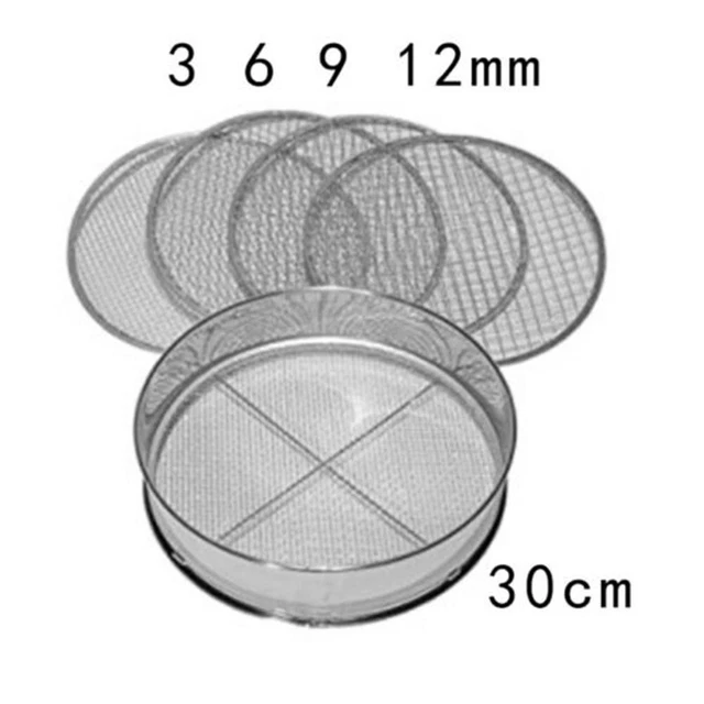 SIEBMEISTER 5000, 4IN1 Garden Sieve, 4 Exchangeable-sieve Inserts 3,6,9 ...