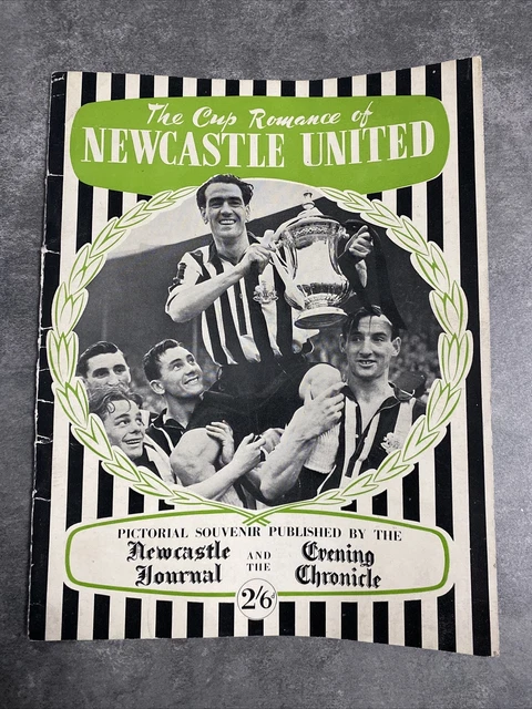 1951 - 1952 Fa Cup Final Brochure Newcastle Evening Chronicle Cup ...