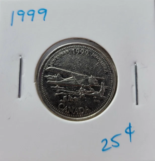 CANADA 1999 NOVEMBER 25 cents Millennium Series Canadian Quarter $2.29 ...