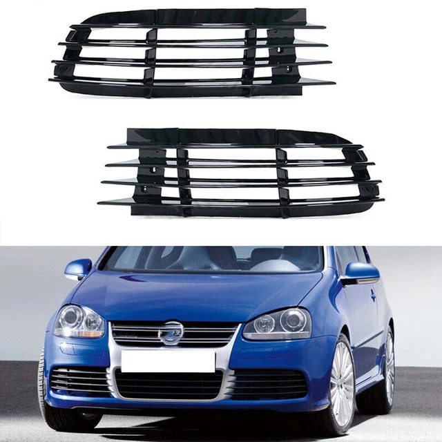 PAIR FRONT BUMPER Lower Fog Light Grille Frame For VW Golf 5 MK5 R32 ...
