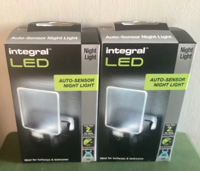 INTEGRAL LED PLUG in Wall with Dusk to Dawn Photocell Auto Sensor Night ...