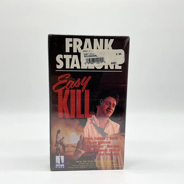 EASY KILL VHS Frank Stallone 1989 Thriller/Action Film Trylon Video ...