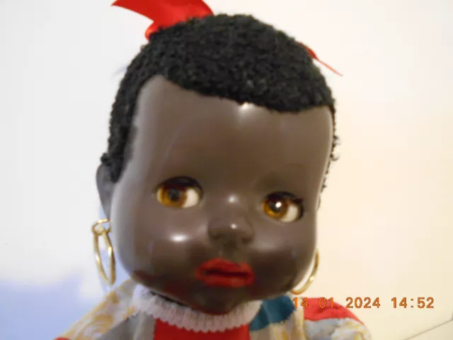 VINTAGE 1950S PEDIGREE 21 in Hard Plastic Black Walker Doll Mandy Lou ...