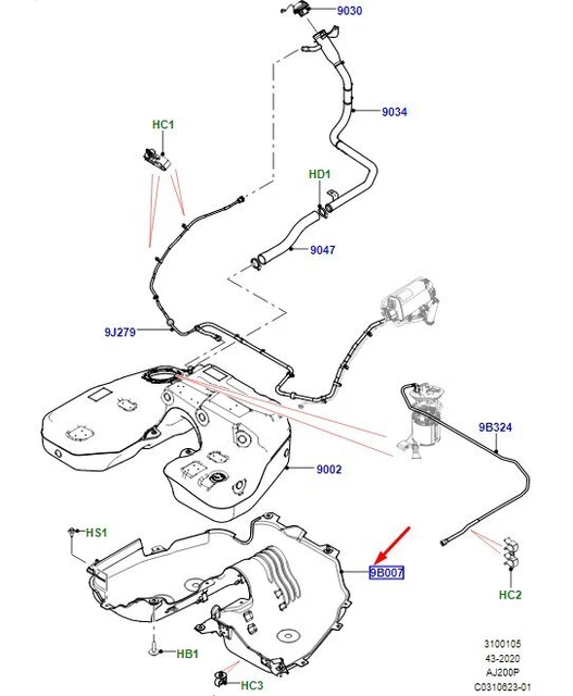 LAND ROVER DEFENDER L663 Fuel Tank Cradle Shield LR148067 NEW GENUINE £ ...