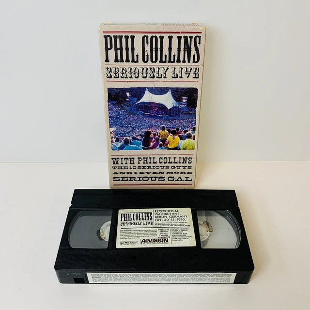 PHIL COLLINS SERIOUSLY Live Concert VHS Video Tape 1990 A Vision ...