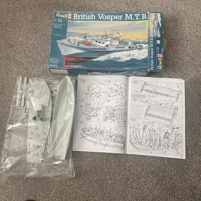 BRITISH VOSPER MOTOR Torpedo Boat MTB 1:72 Revell 05084 £17.26 ...