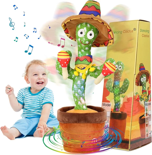 INTERACTIVE SINGING AND Dancing Cactus Plush Toy for Kids' Speech ...