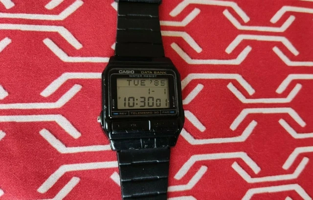 VINTAGE CASIO DB-31 Database Telememo 30 Module 871 Digital Watch Japan ...