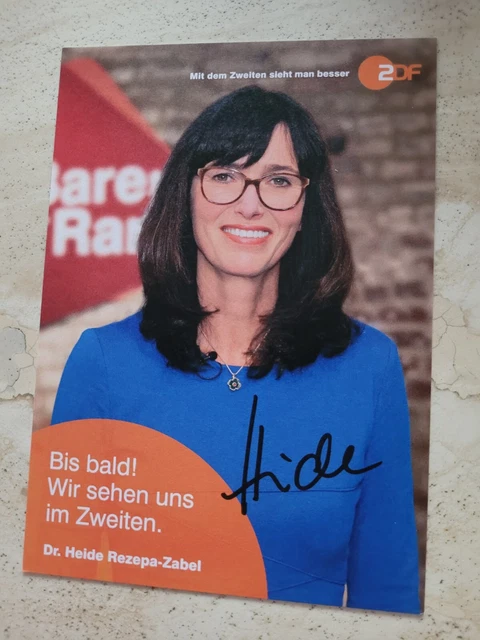 DR. HEIDE REZEPA-ZABEL Bares Für Rares Kunsthistorikerin original AK ...