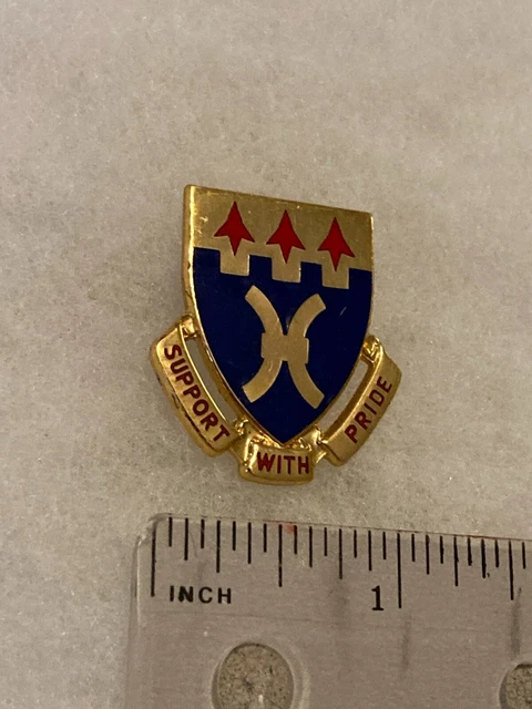 AUTHENTIC US ARMY 187th Ordnance Battalion Unit DI DUI Crest Insignia £ ...