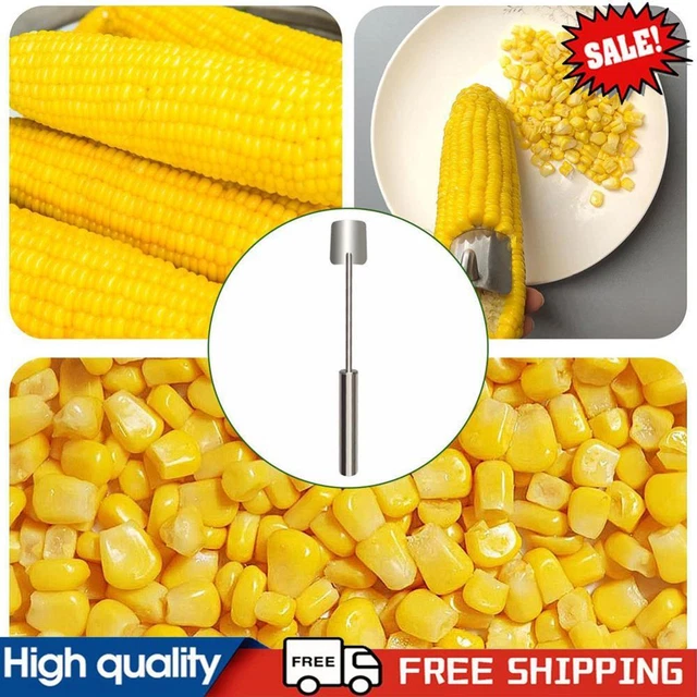 CORN COB PEELER Stainless Steel Corn Kernel Remover Tool with Ergonomic ...