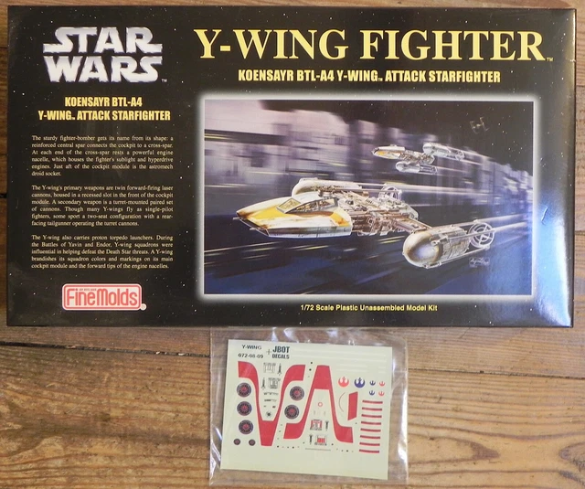 STAR WARS Y-WING Fighter 1/72 Fine Molds model kit + JBOT Decals EUR 77 ...