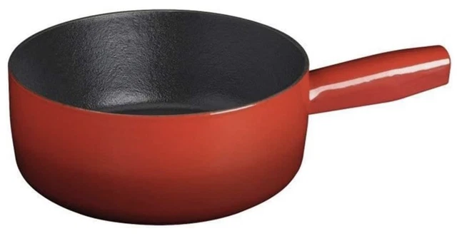 POÊLON CAQUELON FONTE émaillée rouge rubis 20 cm 2,2 Litres INVICTA ...