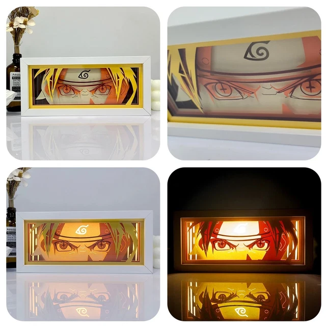3D LED ANIME Light Box Monkey D. Luffy Gear Frame Night Lamp One Piece ...