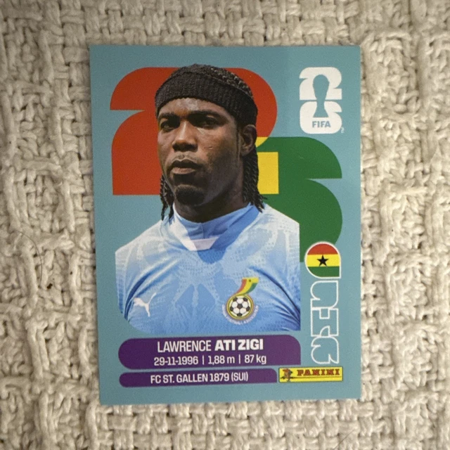 PANINI FIFA WORLD Cup 2026 Ghana GHA 2 Lawrence Ati Zigi Player ...