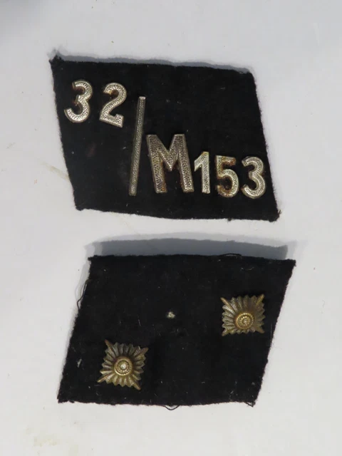 VINTAGE WWII GERMAN Military Political Pair Black & Silver Uniform ...