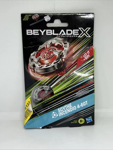 BEYBLADE X SCYTHE Incendio 4-60T Starter Pack Set NEW with FREE UK ...