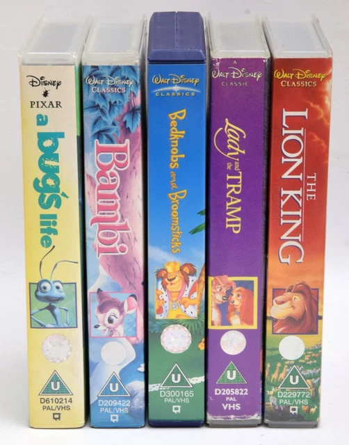 DISNEY PIXAR ANIMATED Film Bundle (5 Films) - VHS Cassette - FREEPOST £ ...
