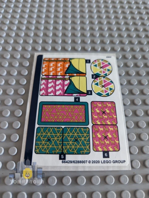 LEGO FRIENDS STICKER SHEET ONLY for Lego set 41392 Nature Glamping ...