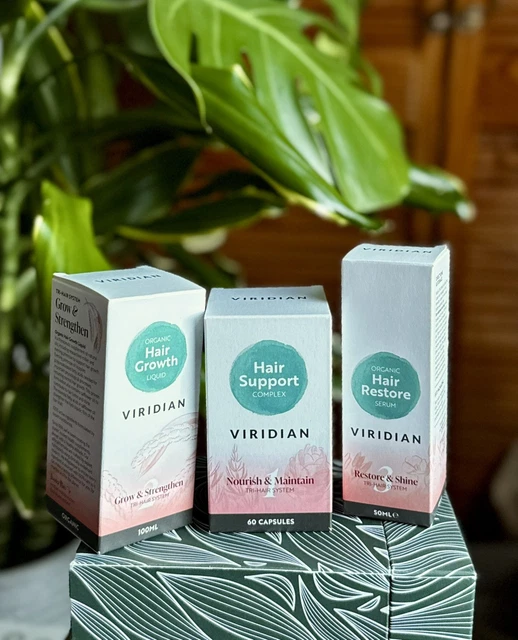 VIRIDIAN TRI-HAIR SYSTEM - One Month Supply: Complete Capsule, Oil ...