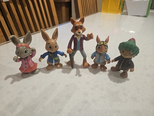 CBEEBIES PETER RABBIT Figure Bundle Benjamin Bunny Lily Bobtail Mr Todd ...