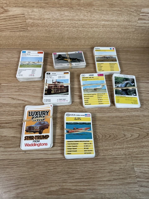 VINTAGE TOP TRUMPS Cards Job / Bulk Lot from 1970s - Used Excellent ...