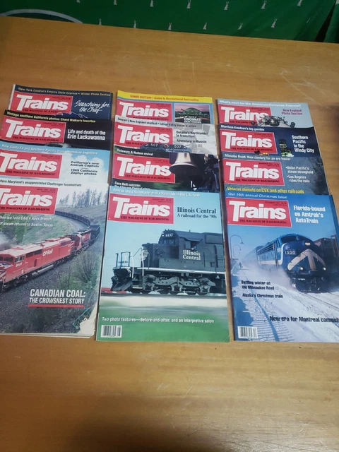 TRAINS MAGAZINE 1992 (complete year 12 issues) 1992 $52.00 - PicClick CA