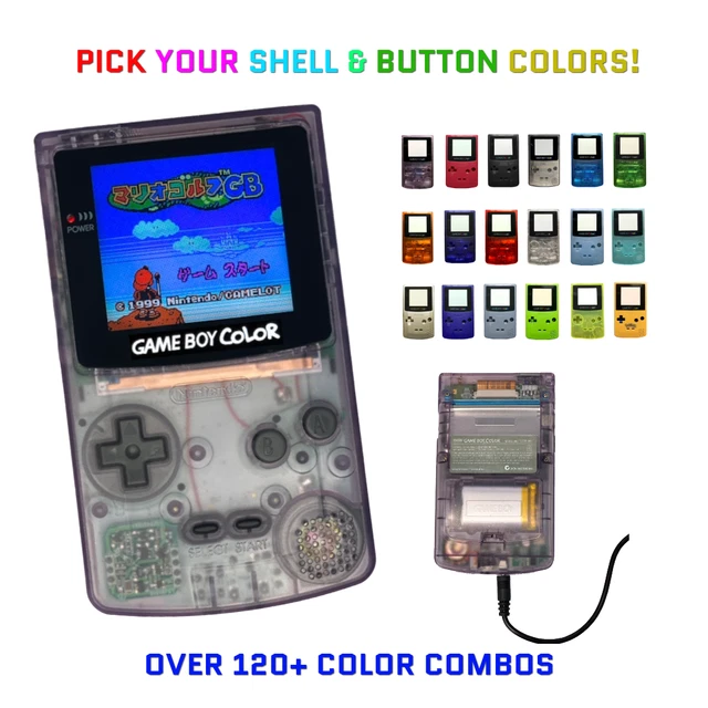 NINTENDO GAME BOY Color GBC AMOLED OLED XL Touch Screen Rechargeable ...
