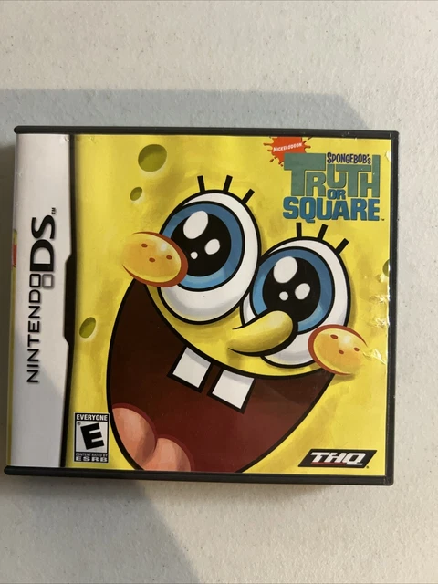 NINTENDO DS SPONGEBOB'S Truth Or Square Game Handheld Gaming Complete ...