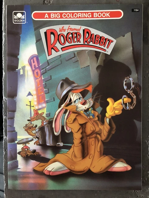 RARE WHO FRAMED Roger Rabbit? Coloring & Story Book Golden 80’s EUR 31 ...