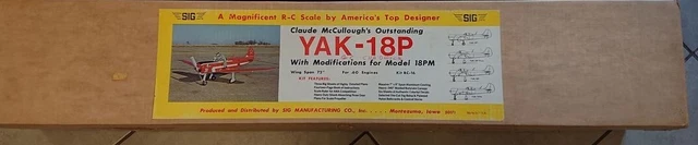 KIT TRÈS RARE avion YAK-18P RC SIG maquette en excellent état 1820 mm EUR 250,00 - PicClick IT