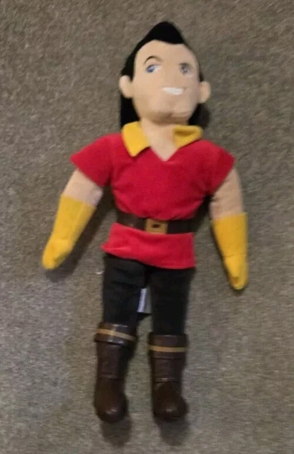 DISNEY STORE BEAUTY And The Beast 22" Gaston Plush Stuffed Animal Doll ...