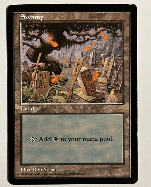 MTG SWAMP APAC Land Promo Magic The Gathering EUR 49,94 - PicClick FR