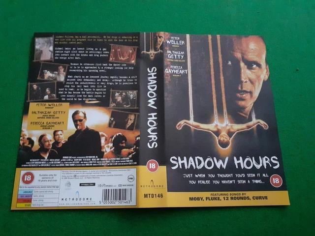 SHADOW HOURS - Spare Vhs Rental Sleeve Only £0.50 - PicClick UK