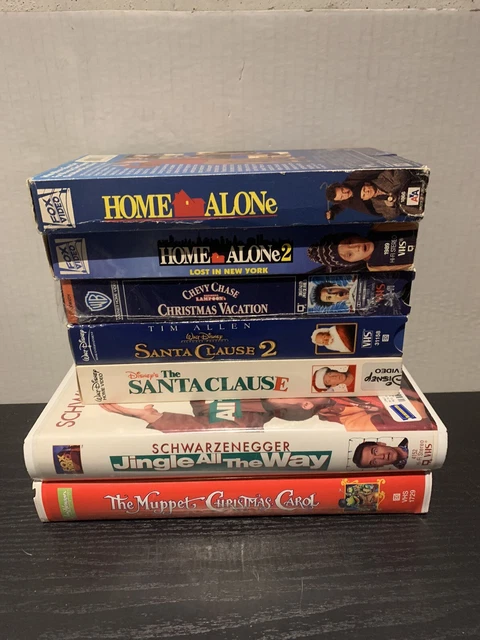 CLASSIC CHRISTMAS MOVIE VHS LOT 7 Home Alone, Santa Clause Vacation ...