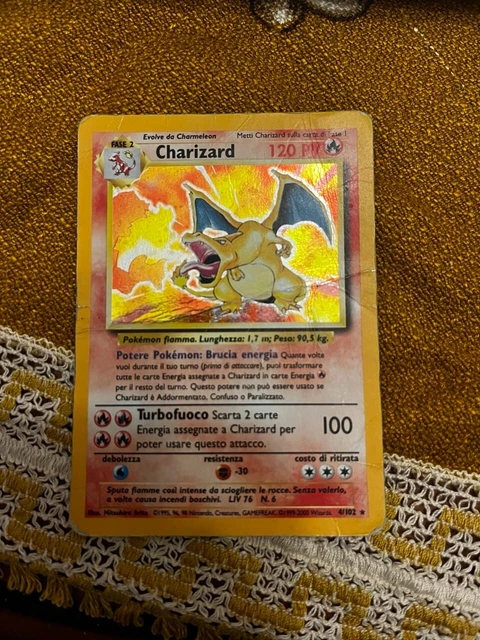 CARTA POKÉMON CHARIZARD 4/102 Set Base ITA EUR 500,00 - PicClick IT