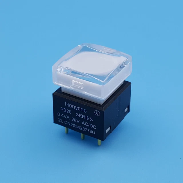 PB26-13M RGB LED Square SPDT Momentary Push Button Switch For Video Processor EUR 4,19 - PicClick FR