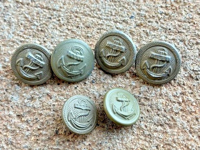 WW2 GERMAN COASTAL artillery buttons. 6 pcs. Orig. £27.48 - PicClick UK
