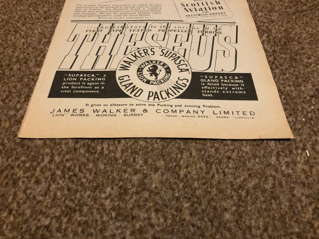 AC73 ADVERT 5X8 James Walker & Company Limited - Supasca Gland Packings ...