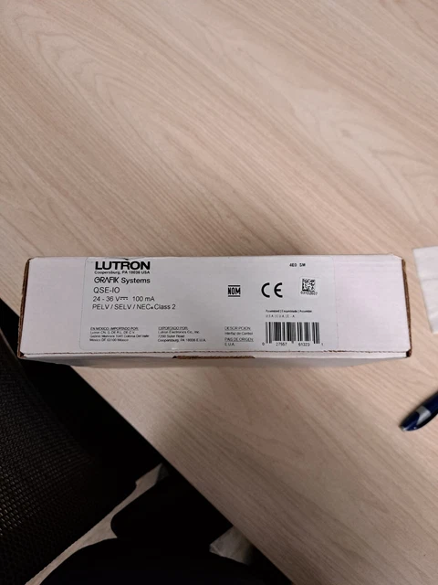 LUTRON QSE-IO PELV CLASS2:USA Input/Output 24V 100mA Interface Control ...