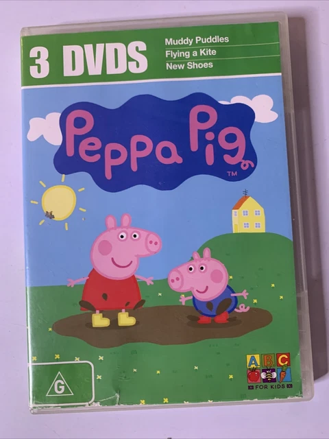 PEPPA PIG: MUDDY Puddles, Flying A Kite, New Shoes (DVD, 3-Disc) Region ...