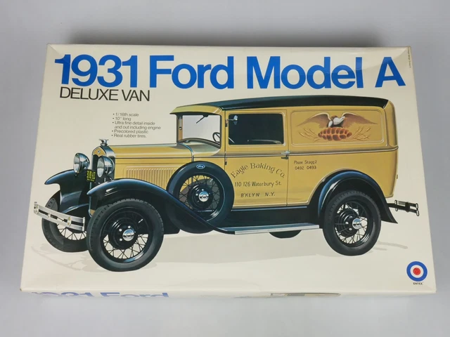 ENTEX 1/16 1931 Ford Model A Deluxe Van Kit 9016 Bausatz Box 129783 EUR ...