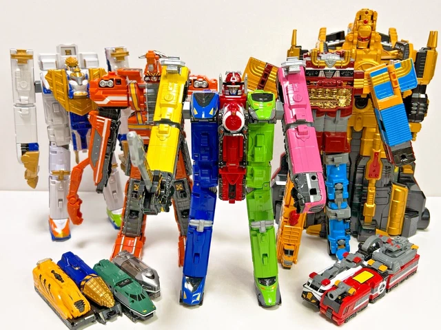 POWER RANGERS RESSHA Sentai ToQger DX All Megazord Complete Set FedEx F ...