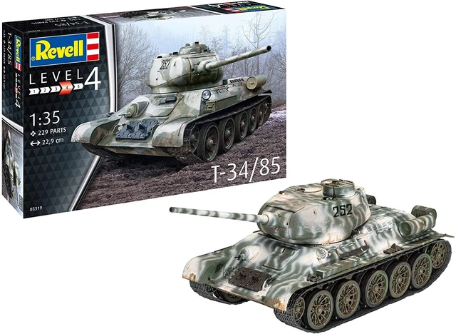 REVELL - MAQUETTE à assembler et à peindre - T-34/85 - 1/35 - REV03319 ...