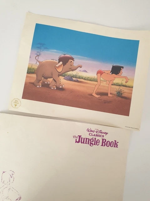RARE WALT DISNEY The Jungle Book lithograph art print 1995 £35.00 ...