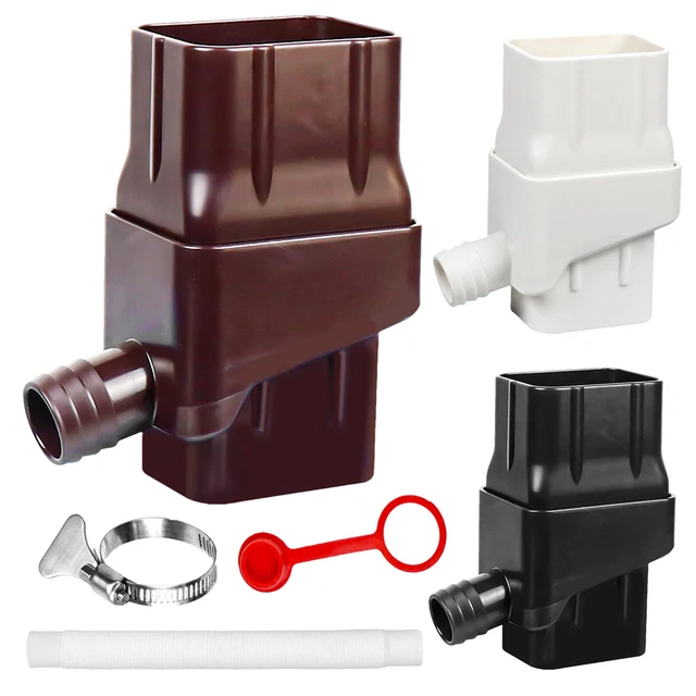 RAINWATER COLLECTION SYSTEM Rain Barrel Diverter Kit Downspout Diverter ...
